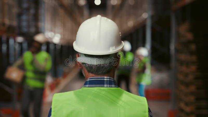 Hands of Male Workers Carrying Boxes.Warehouse. Logistic Stock Footage ...