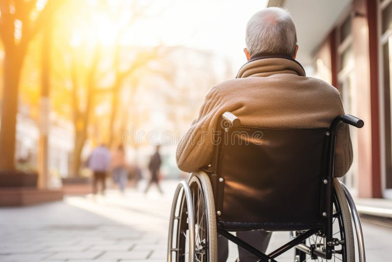 Back View Wheelchair Stock Illustrations – 283 Back View Wheelchair ...