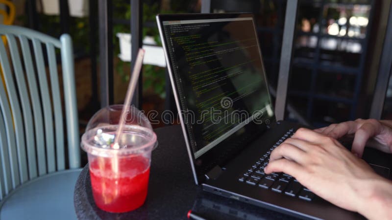 3d Laptop And Program Code Development Web Coding Concept Laptop With Programming Code Laptop