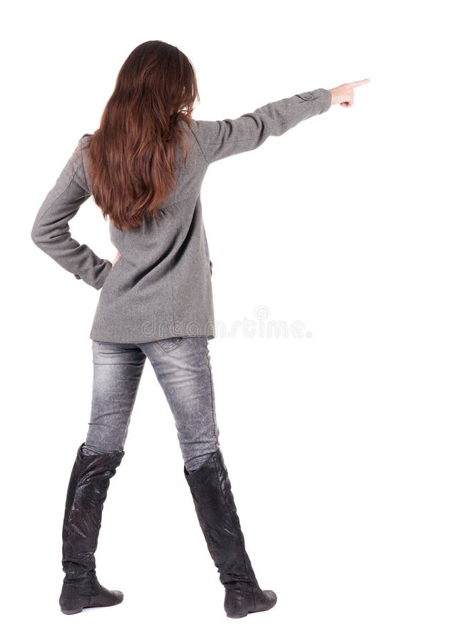 1,516 Female Hand Points Finger Isolated White Background Stock Photos ...