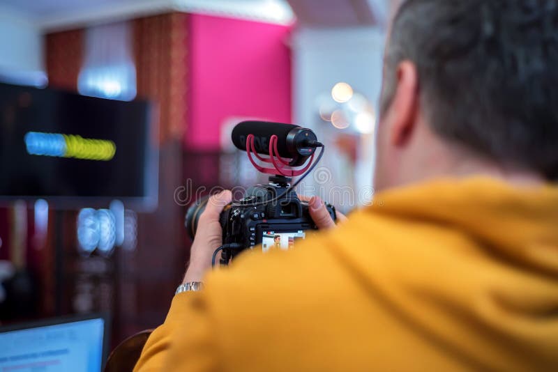 Back View of Press-conference Audience Editorial Image - Image of ...