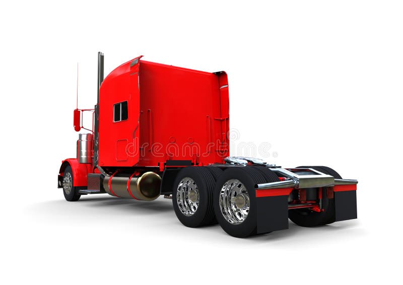 Back View Red Truck Stock Illustrations – 393 Back View Red Truck Stock ...