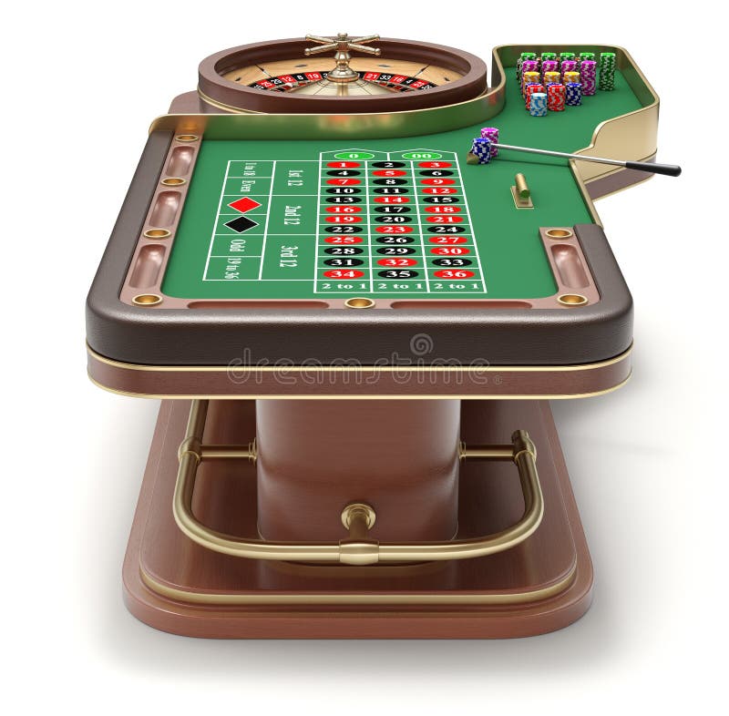 Roulette table stock illustration. Illustration of rendered - 1535013