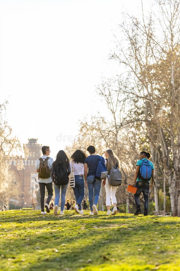 125 University Students Walking Back View Stock Photos - Free & Royalty ...