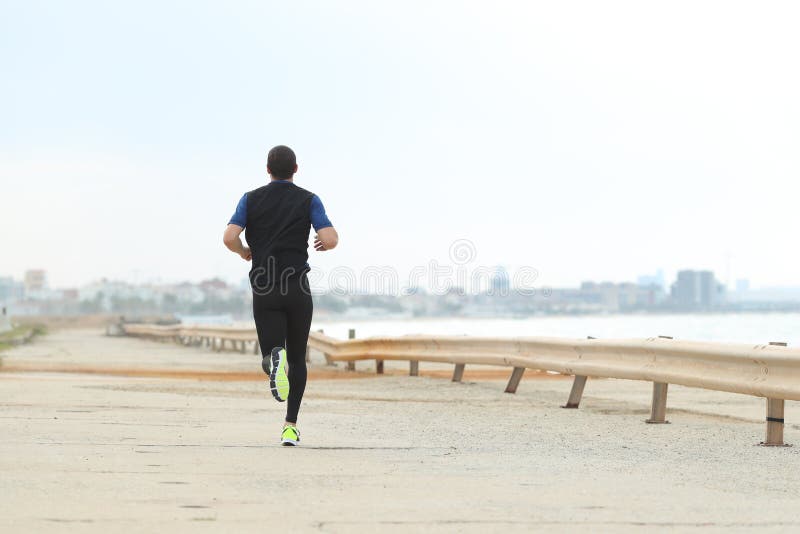 Stressed Runner Suffering Heat Stroke on the Beach Stock Image - Image ...