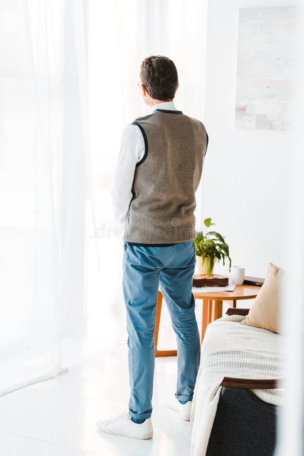 Old Man Standing Backview Stock Photos - Free & Royalty-Free Stock ...