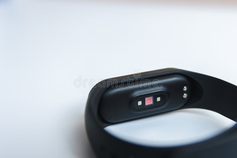 Back View of a Sensor of a Smart Band or Smartwatch Stock Image - Image ...
