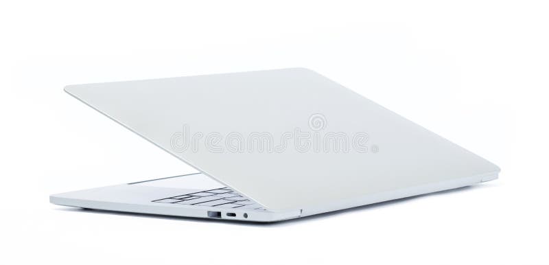 74 Computer Laptop Open Back View Isolated Photos - Free & Royalty-Free ...