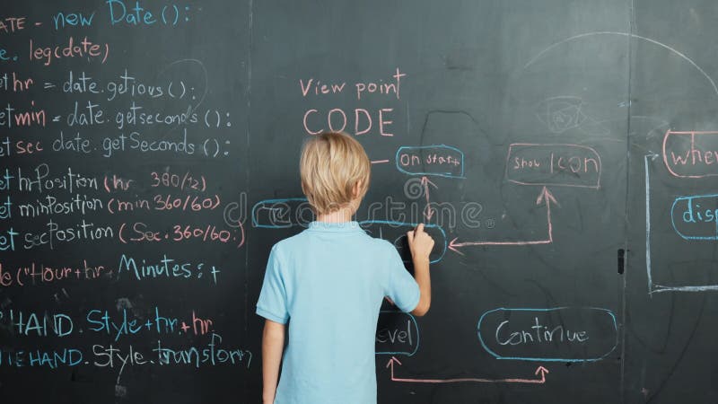 Back View of Smart Student Writing Engineering Prompt on Blackboard ...