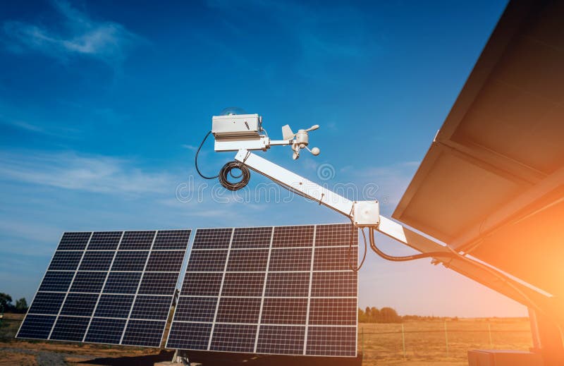 Back View of Solar Panel. Turning Gear Stock Photo - Image of design ...