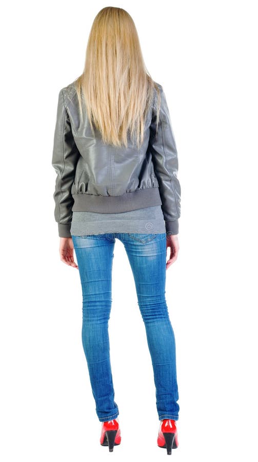 6,126 Woman Back View Jacket Stock Photos - Free & Royalty-Free Stock ...