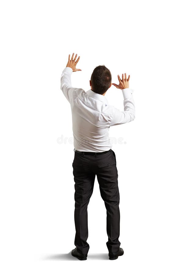 Crouching man stock photo. Image of splayed, isolated - 2963162