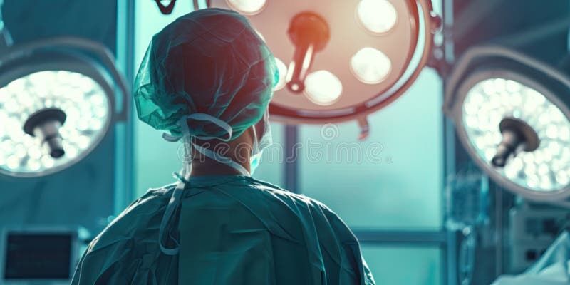 Back View of a Surgeon Doing a Surgical Operation at Hospital , Surgery ...