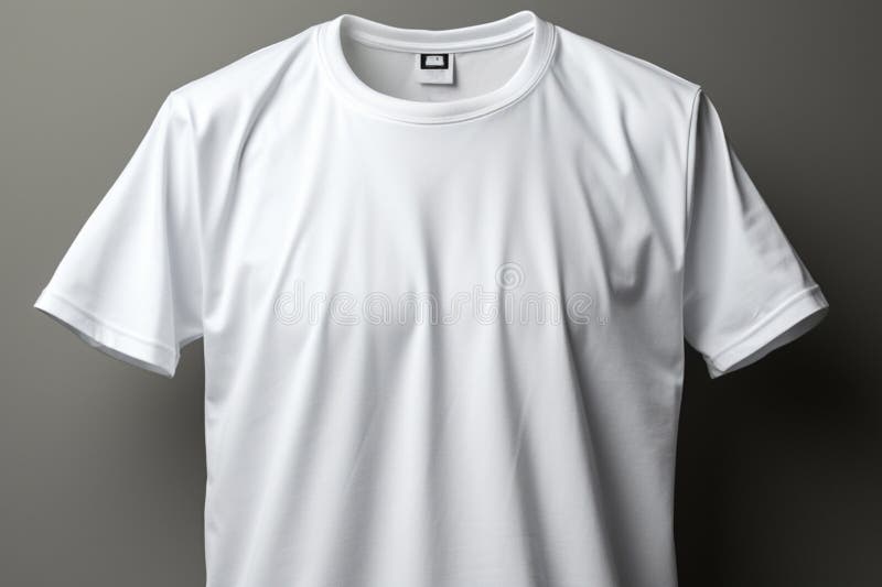 Back View T-shirt, Mockup in White, Design for Clothing Stock ...