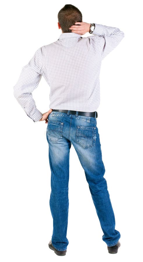 Front and back of a man stock image. Image of young, casual - 13880717