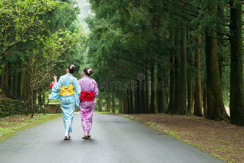 Back View of Two Young Ladies Walking Stock Photo - Image of gorgeous ...