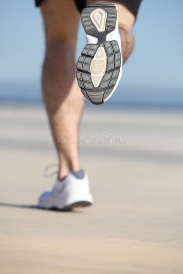 Back View of an Unfocused Legs of a Man Running Stock Photo - Image of ...