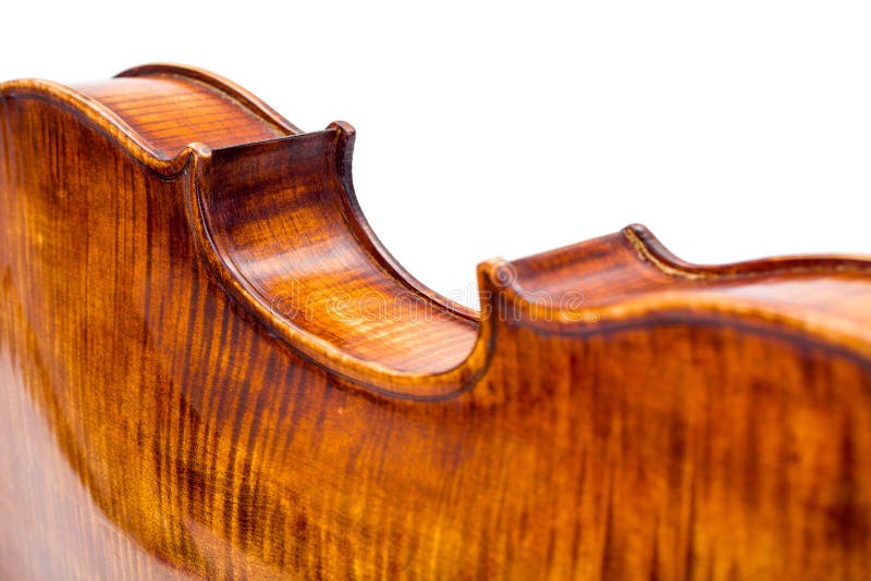 Back View of a Violin Center Bout Stock Photo - Image of view, wooden ...