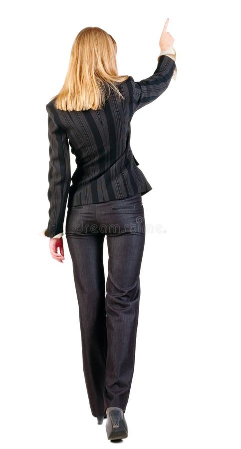 Back View of Pointing Business Team. Stock Photo - Image of backview ...