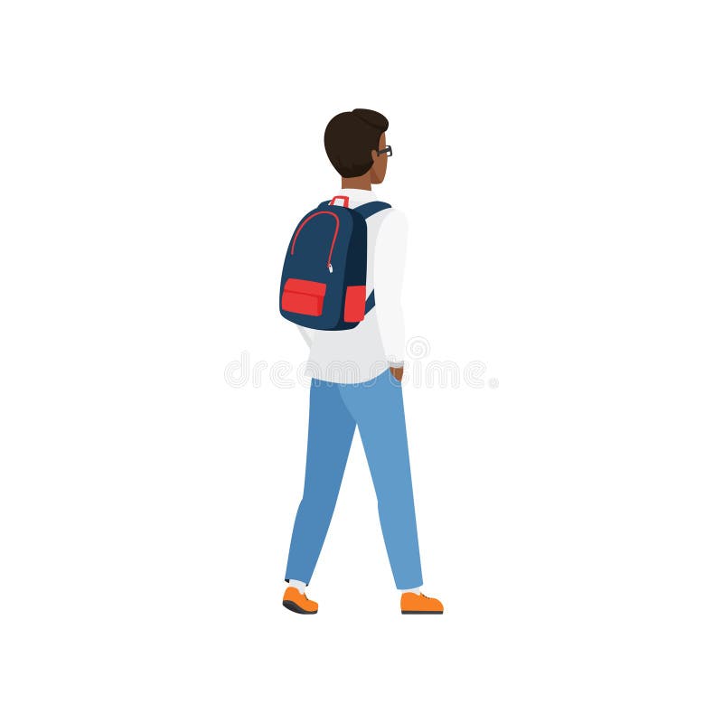 Student Character Back Position Stock Illustrations – 268 Student ...