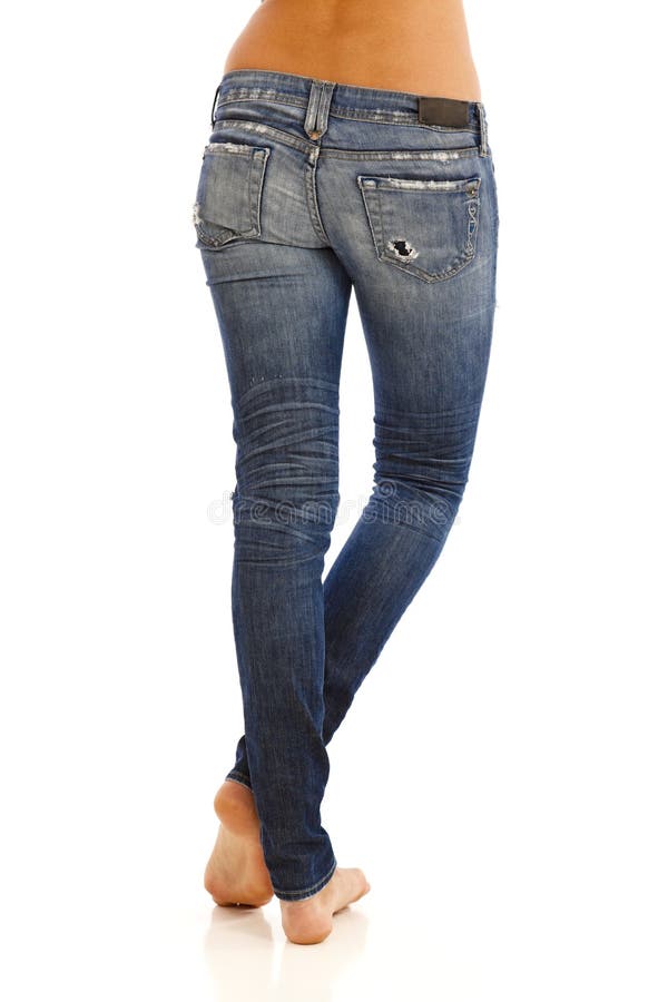 Back View of Woman in Jeans Stock Image - Image of healthy, leisure ...