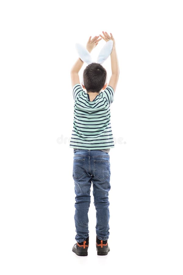 Back View Boy Waving Hands Stock Photos - Free & Royalty-Free Stock ...