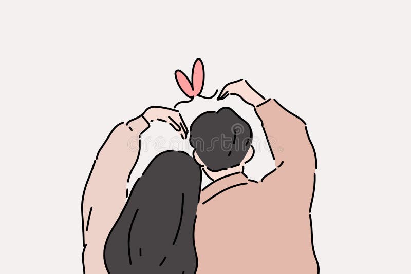 Backview Couple Stock Illustrations 15 Backview Couple Stock
