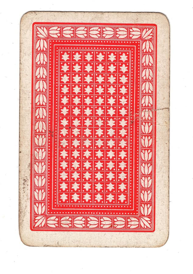 The Back of a Vintage Playing Card. Stock Illustration - Illustration ...