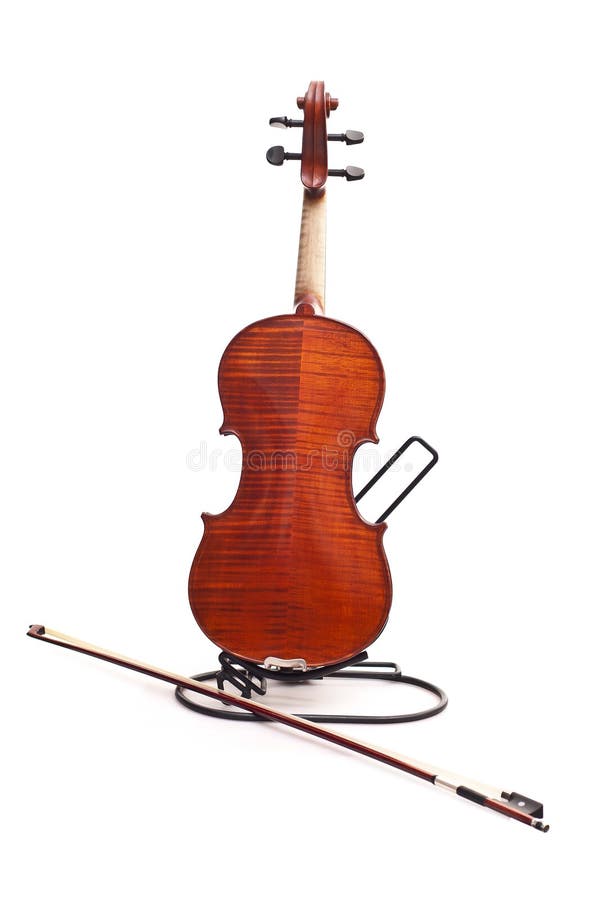 Violin back view stock photo. Image of musician, black - 29349296