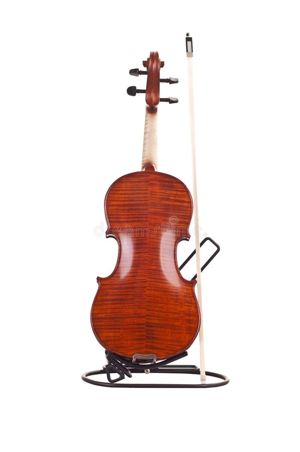 Violin back view stock photo. Image of musician, black - 29349296