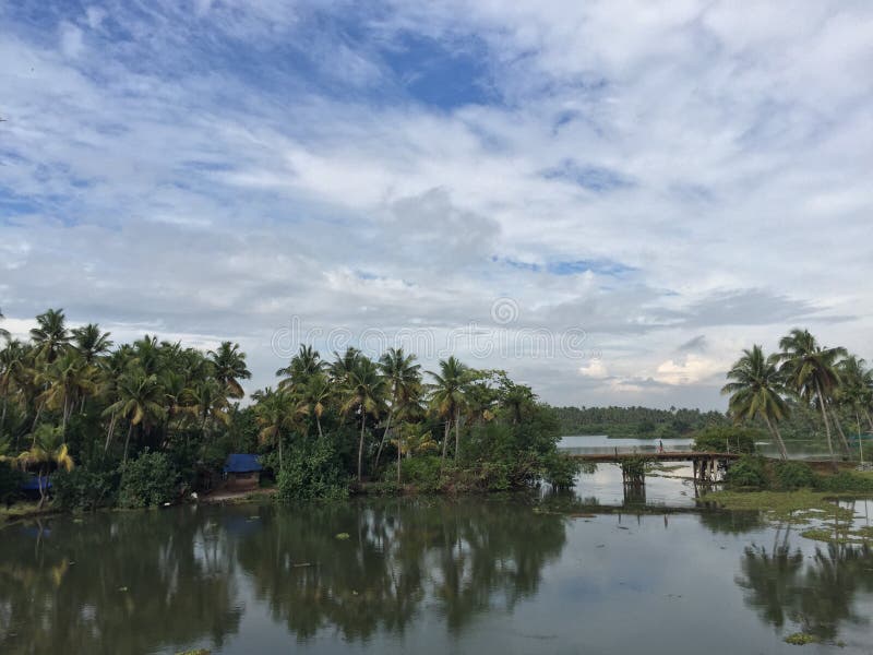 Back water of kerala stock photo. Image of india, kerala - 89574222