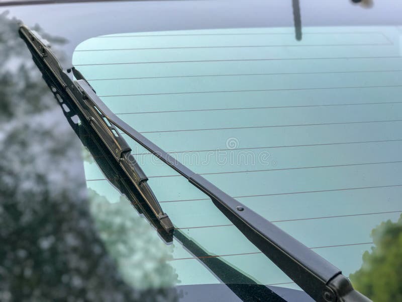Back wind shield wiper stock image. Image of sport, backlight - 106145153