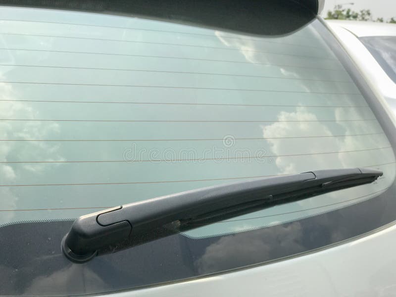 Back windshield wiper stock image. Image of close, road - 111257525