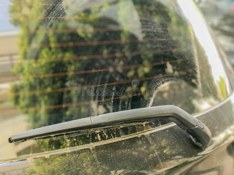 Back windshield wiper stock image. Image of light, close - 111256967