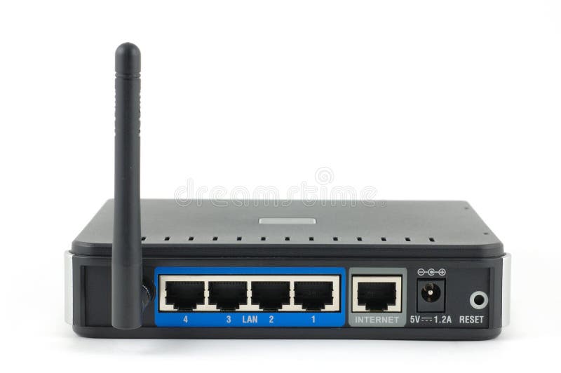 Back Of Wireless Router Stock Photography - Image: 4717932