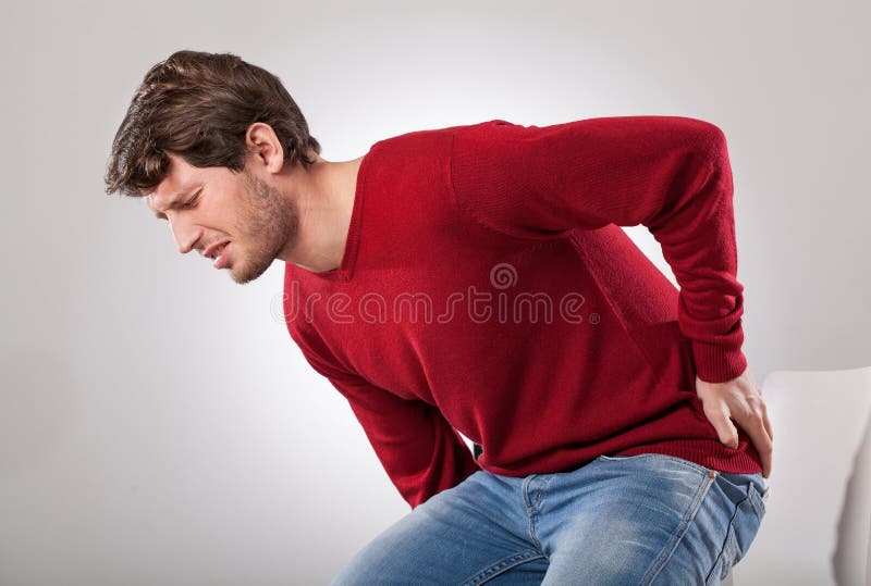 Backache attack stock image. Image of backbone, medical - 36146429