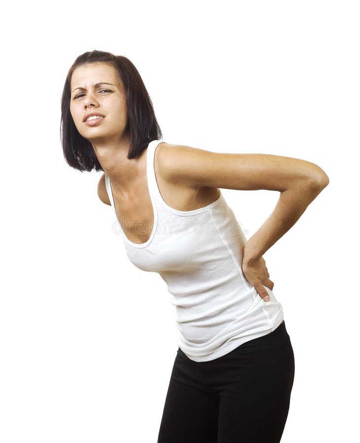 Backache stock image. Image of holding, injured, bent - 24343875