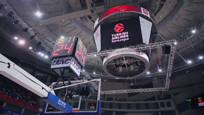 Backboard and Timer Under Ceiling with Display in Stock Video - Video ...