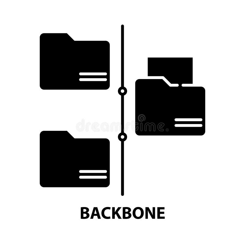 Backbone Icon, Human Spine Template. Vector Illustration Stock Vector ...