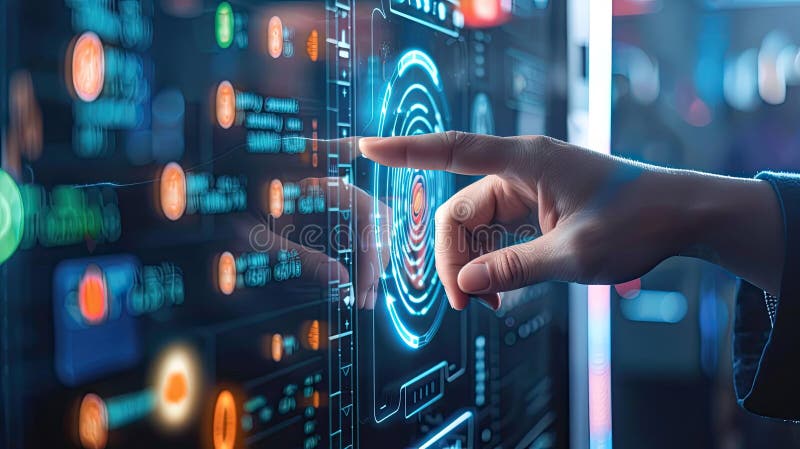 Biometric Security System Scanning Fingerprints for Access Control ...