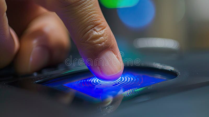 Biometric Security System Scanning Fingerprints for Access Control ...