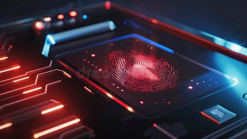 Biometric Security System Scanning Fingerprints for Access Control ...