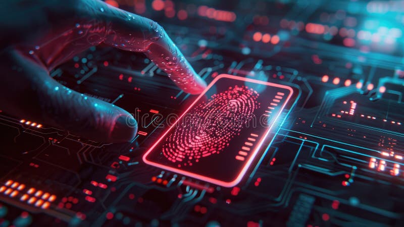 Biometric Security System Scanning Fingerprints for Access Control ...