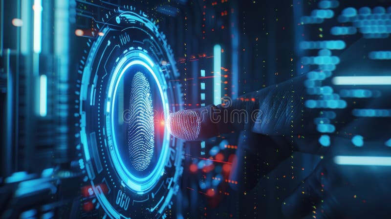 Biometric Security System Scanning Fingerprints for Access Control ...