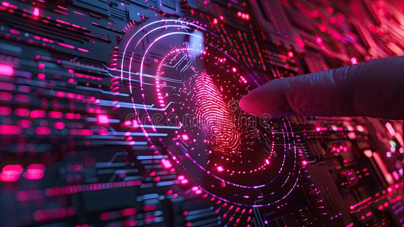 Biometric Security System Scanning Fingerprints for Access Control ...