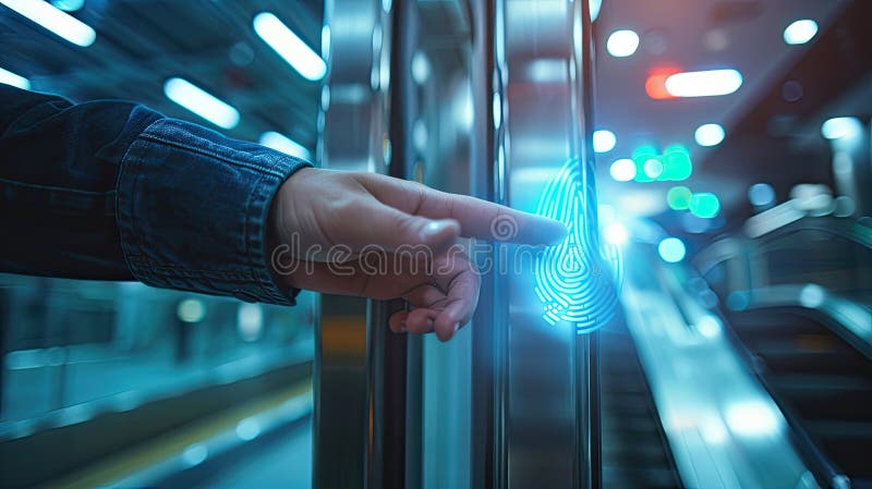 Biometric Security System Scanning Fingerprints for Access Control ...