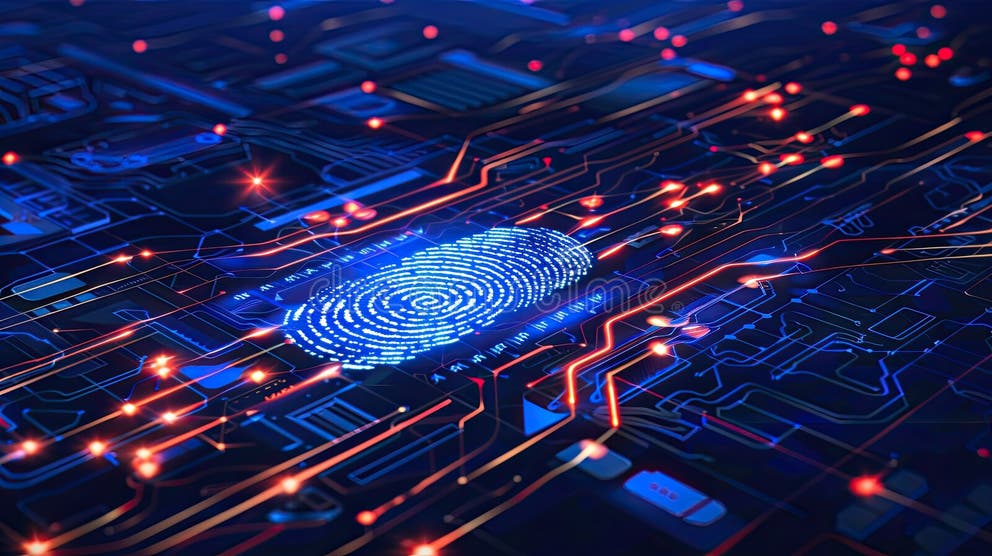 Biometric Security System Scanning Fingerprints for Access Control ...