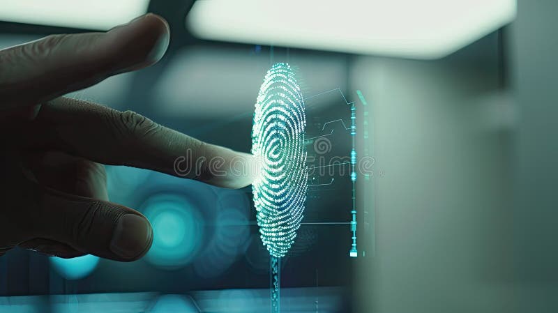 Biometric Security System Scanning Fingerprints for Access Control ...