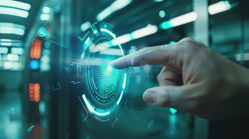 Biometric Security System Scanning Fingerprints for Access Control ...