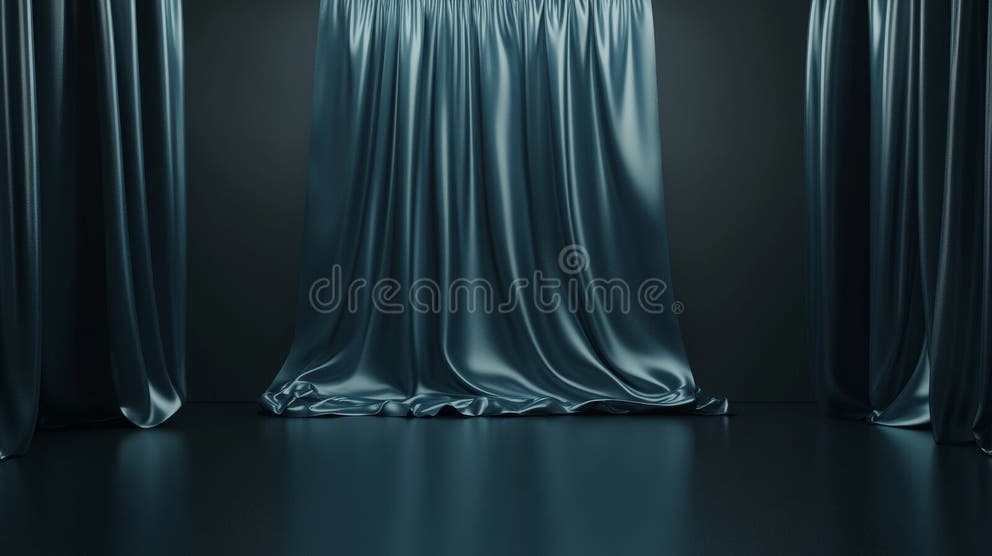 A Backdrop of Abstract Blue with a Glittering Wave and Radiant Bokeh ...